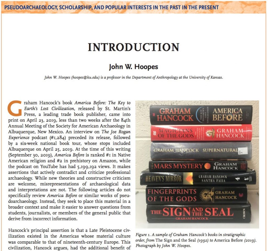 Graham Hancock's Offical Blog - Graham Hancock Official Website